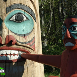 Saxman Alaska has 29 standing totem poles, most in the world