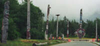 Saxman Alaska has 29 standing totem poles, most in the world