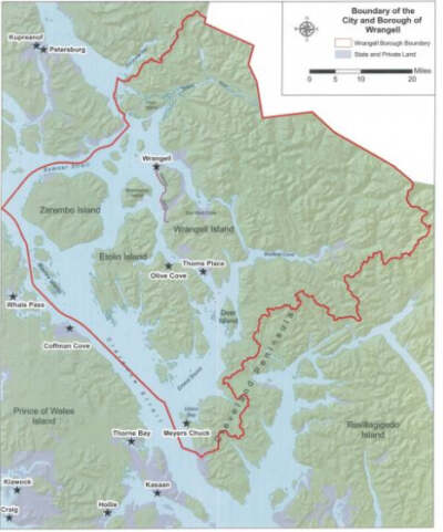 Wrangell Alaska Map